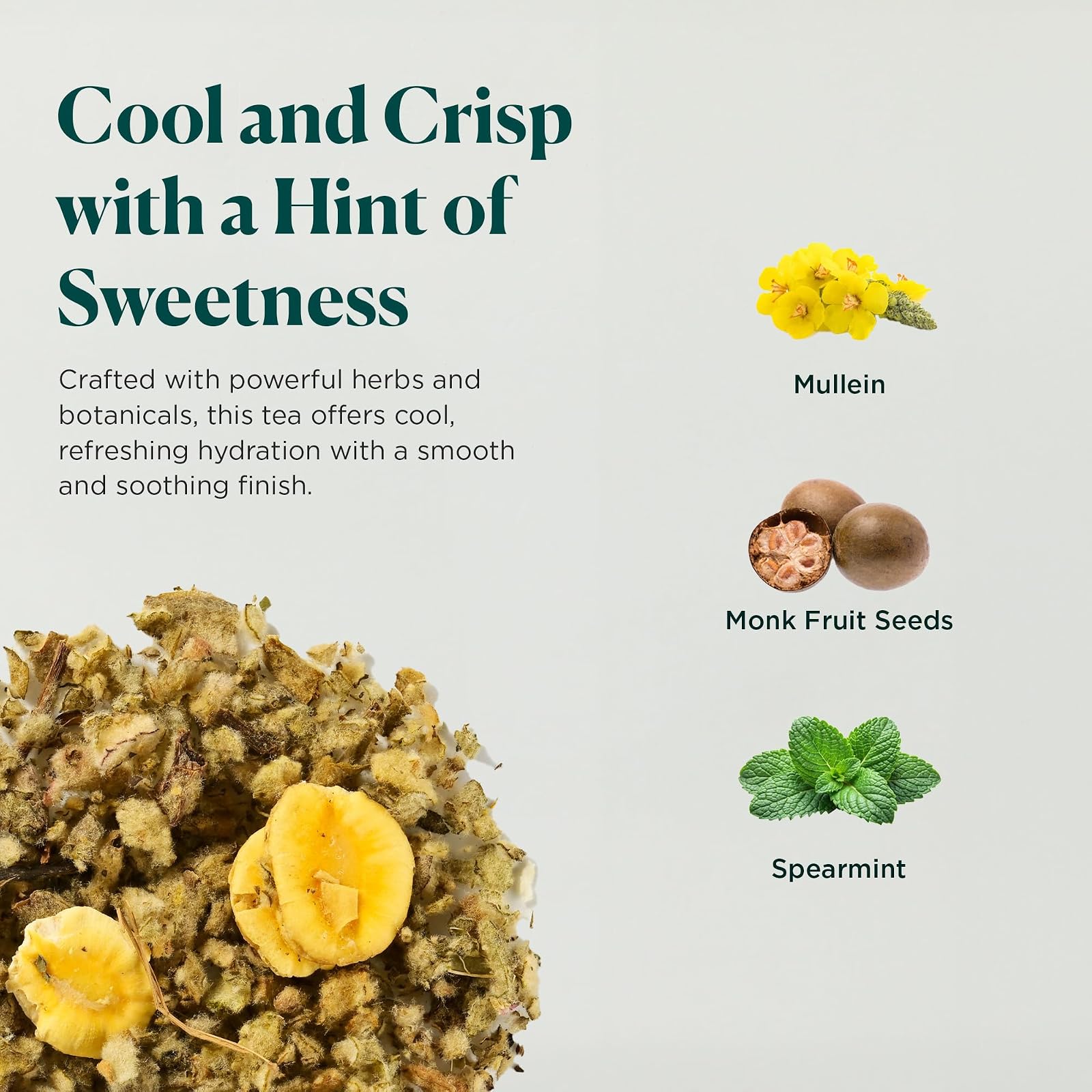 Natural mint zest flavour herbal tea