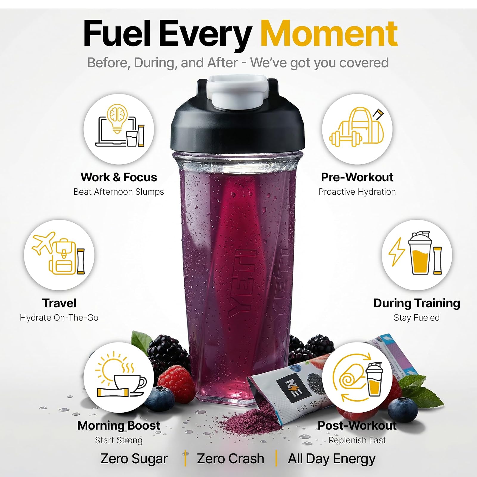 natural mixed berries electrolyte drink