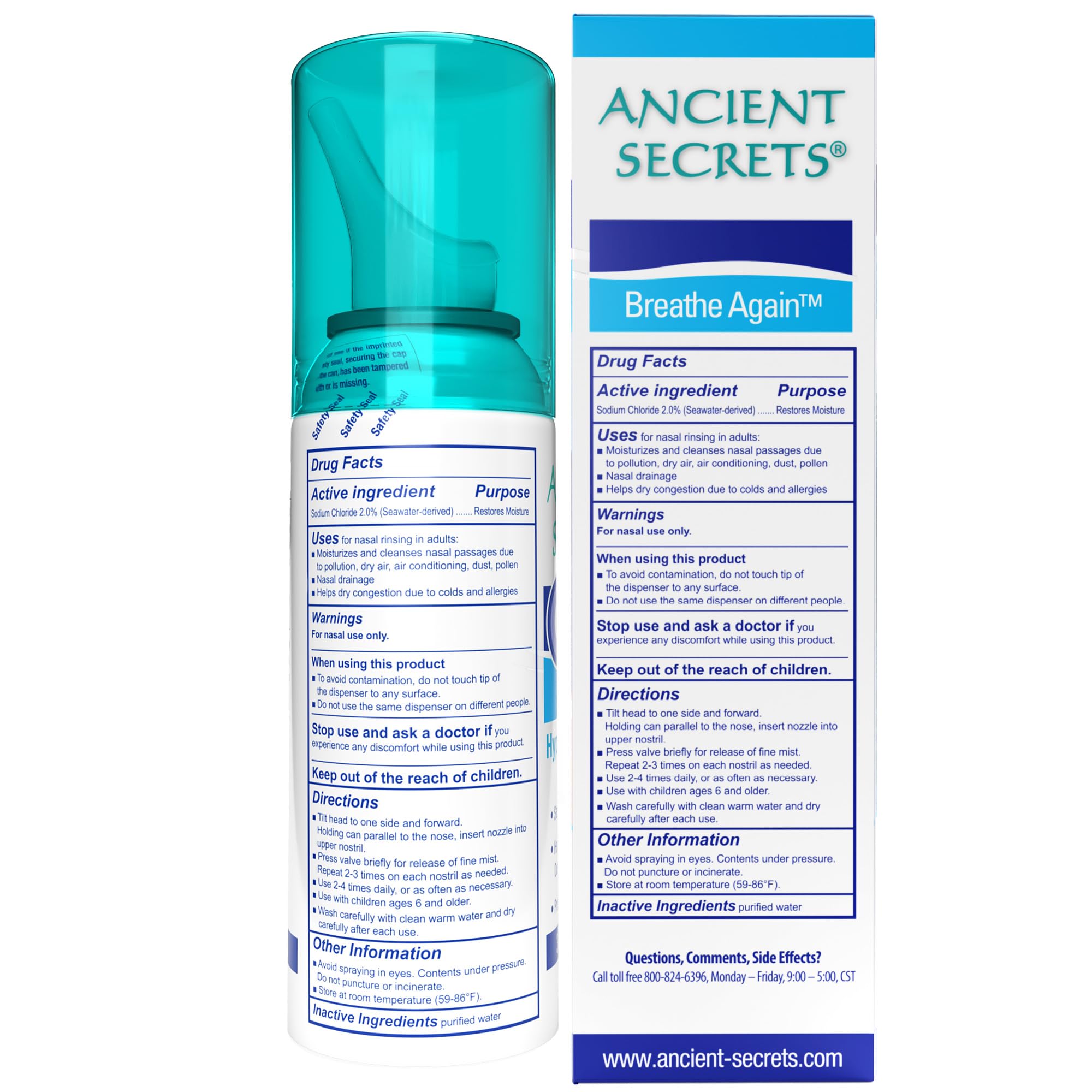 natural moisturizing sprays for congestion