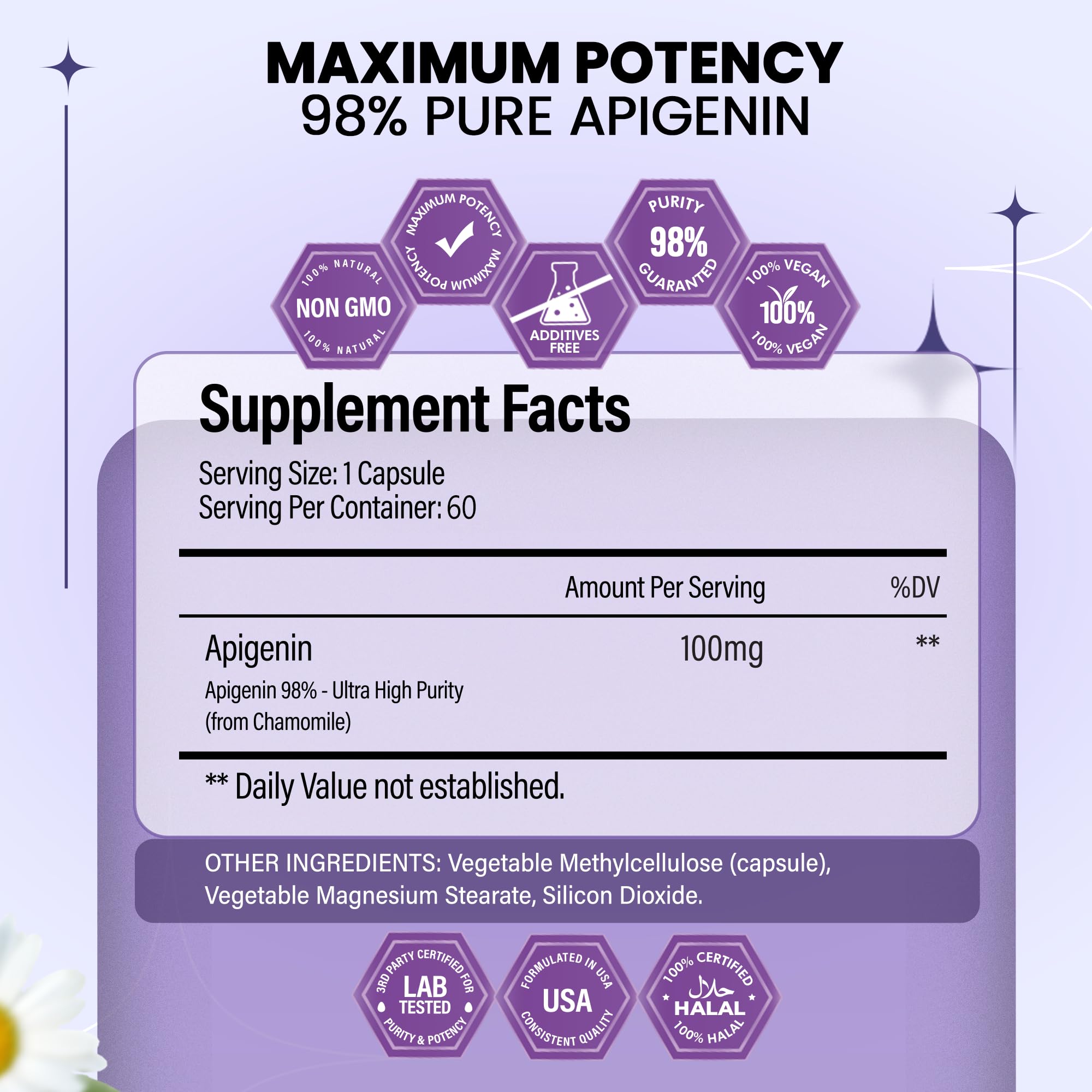 natural mood booster Apigenin capsules