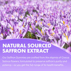 Natural mood booster saffron gummies