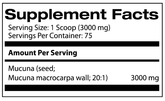 Natural mood enhancer Mucuna Pruriens