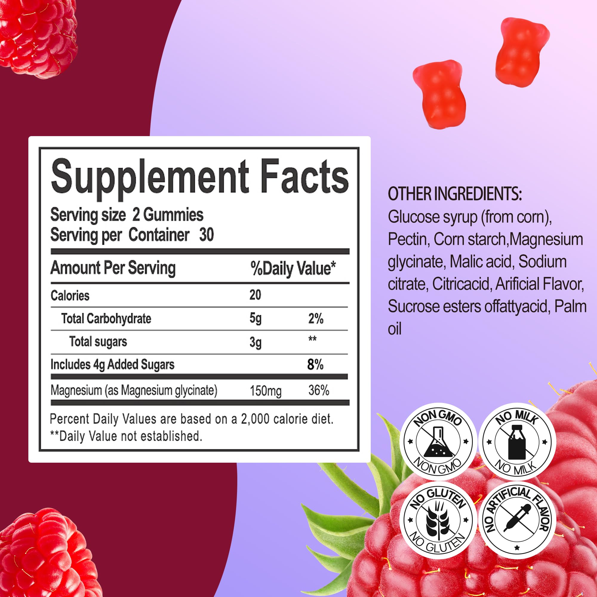 Natural mood relief magnesium gummies