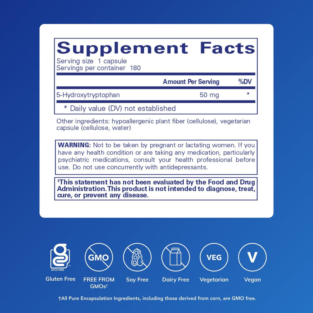 Natural mood support 5-HTP supplement