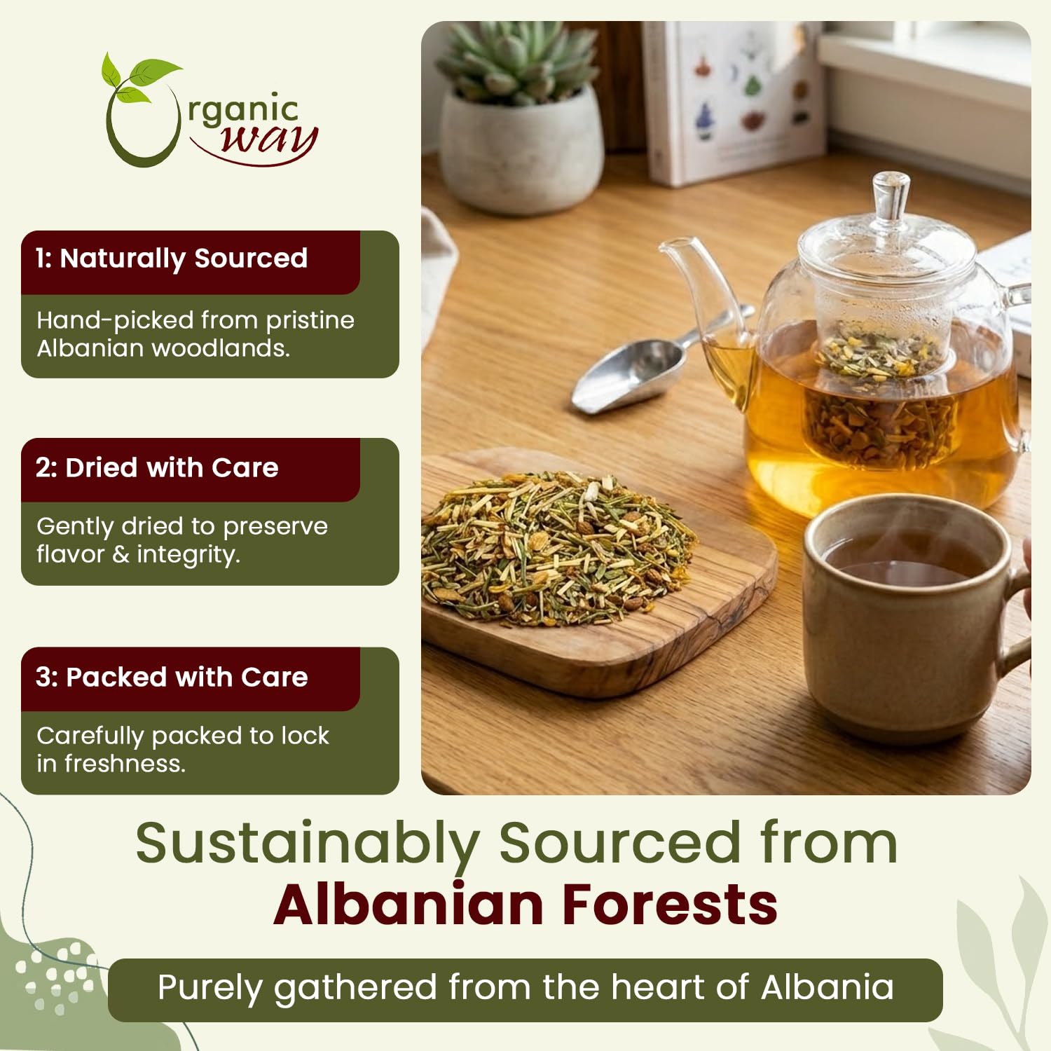Natural mood support herbal blend