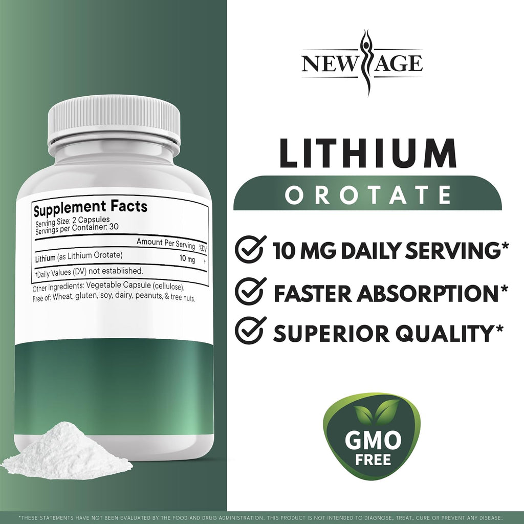 natural mood support lithium supplement
