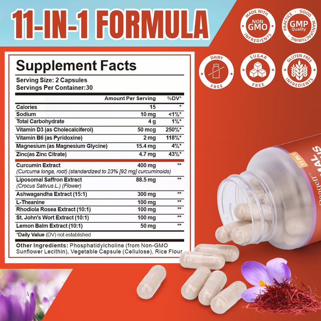 Natural mood support multivitamins