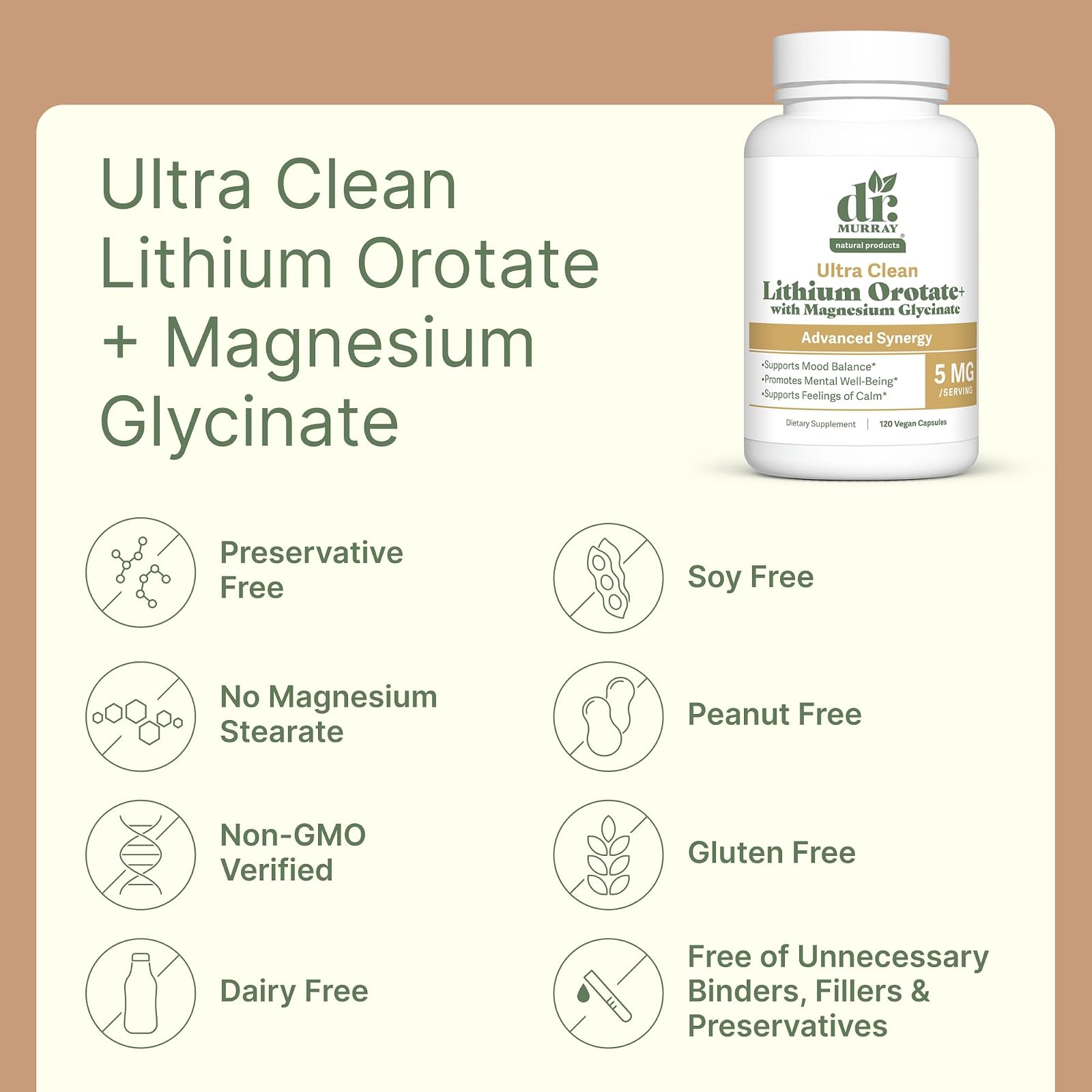 natural mood support with Lithium Orotate