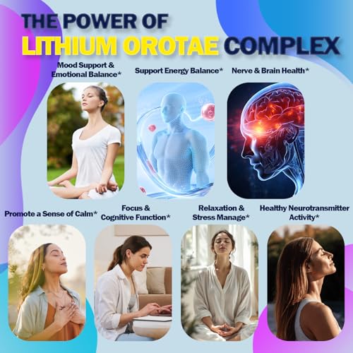 Natural mood support with Lithium Orotate