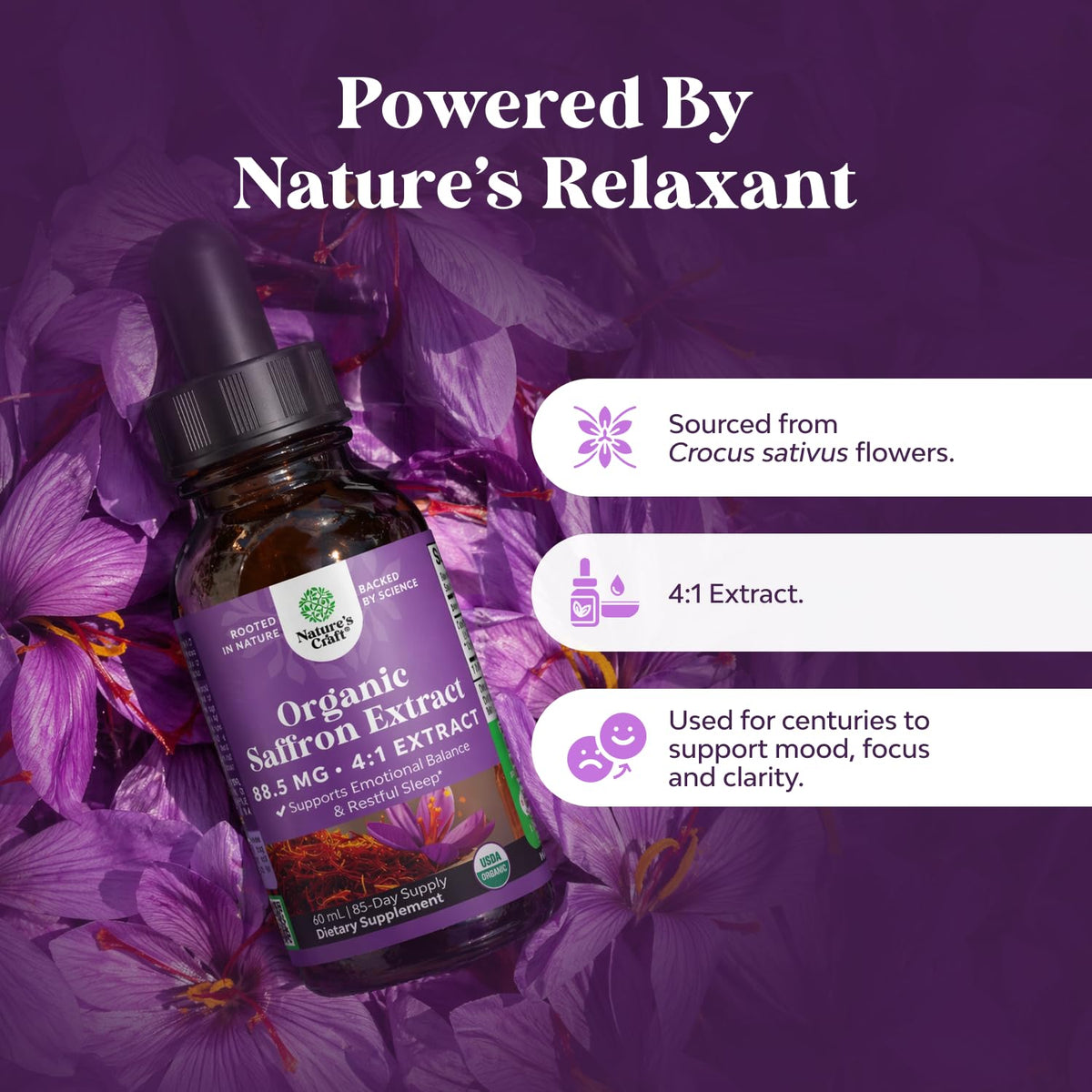 Natural mood support with saffron