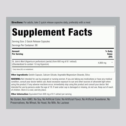 Natural mood support with St. John's Wort