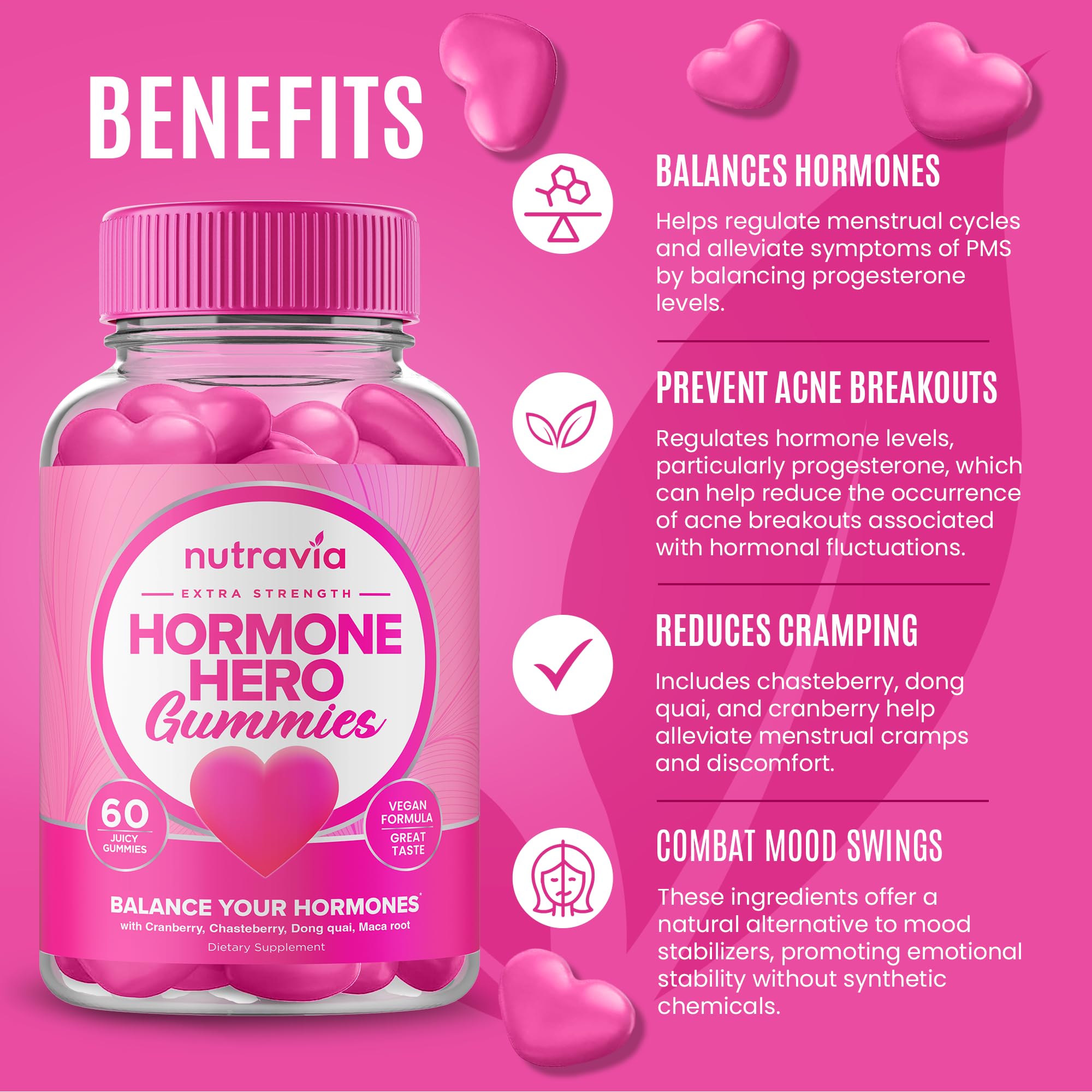 Natural mood swings support supplement