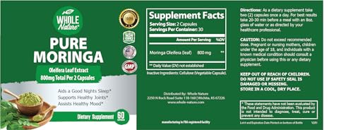 natural moringa capsules for fatigue