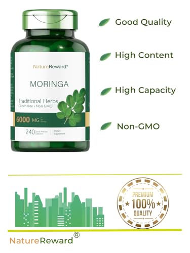 Natural moringa capsules for immunity