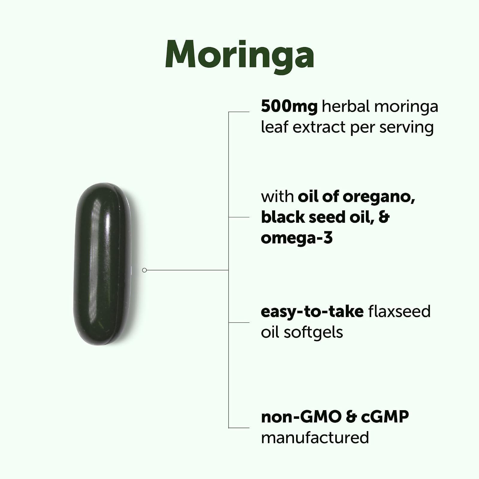 Natural Moringa leaf extract benefits