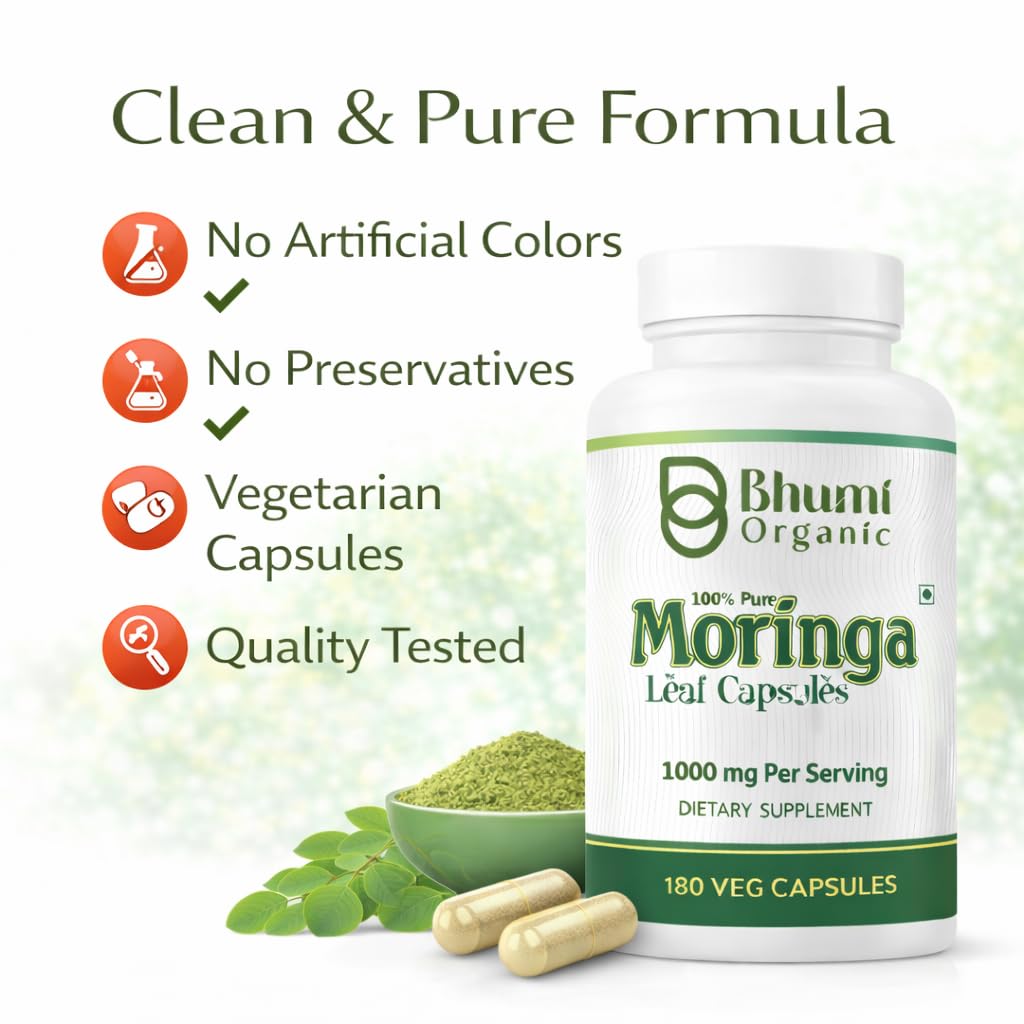 Natural Moringa powder for wellness