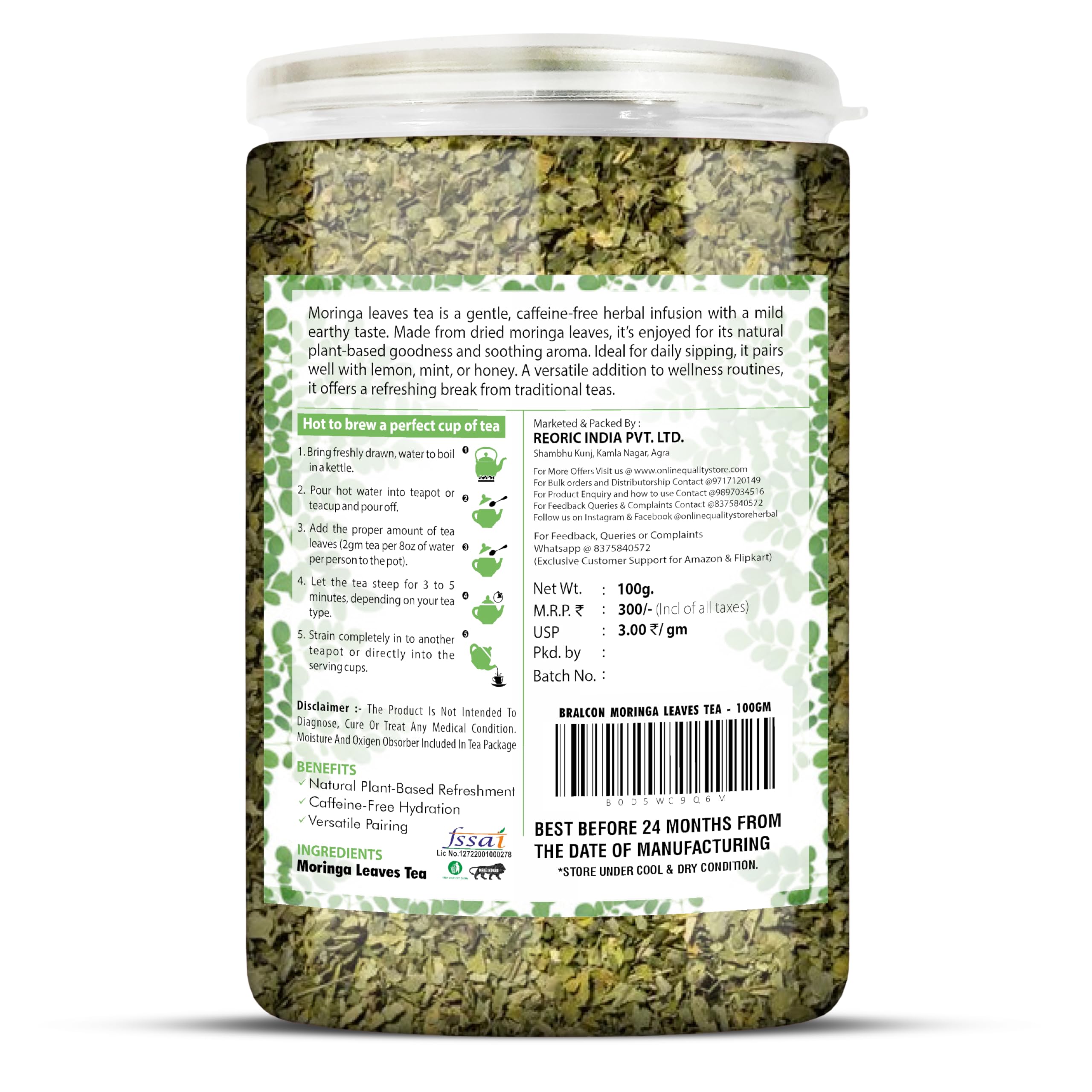 natural moringa supplement benefits