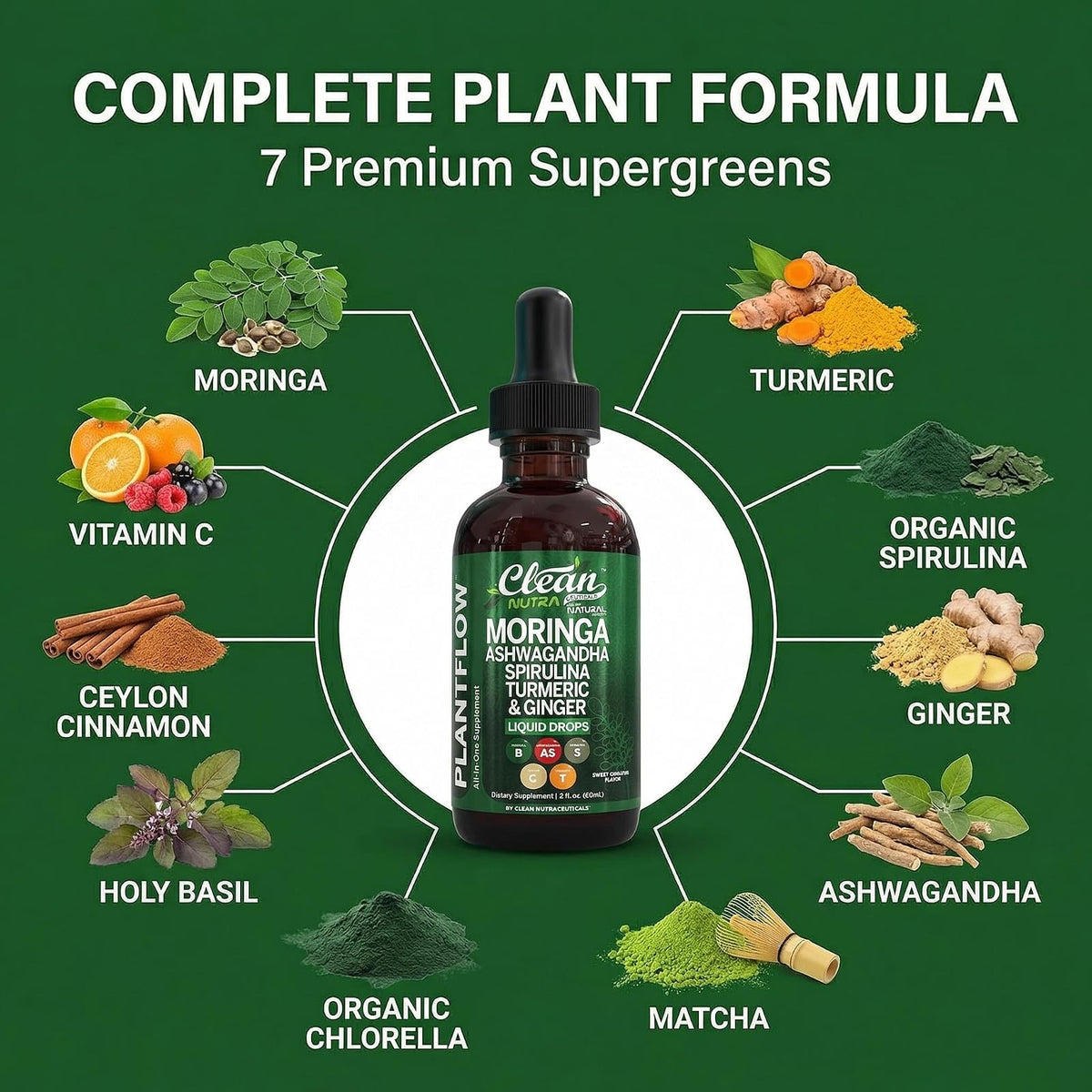 Natural moringa supplement for vitality