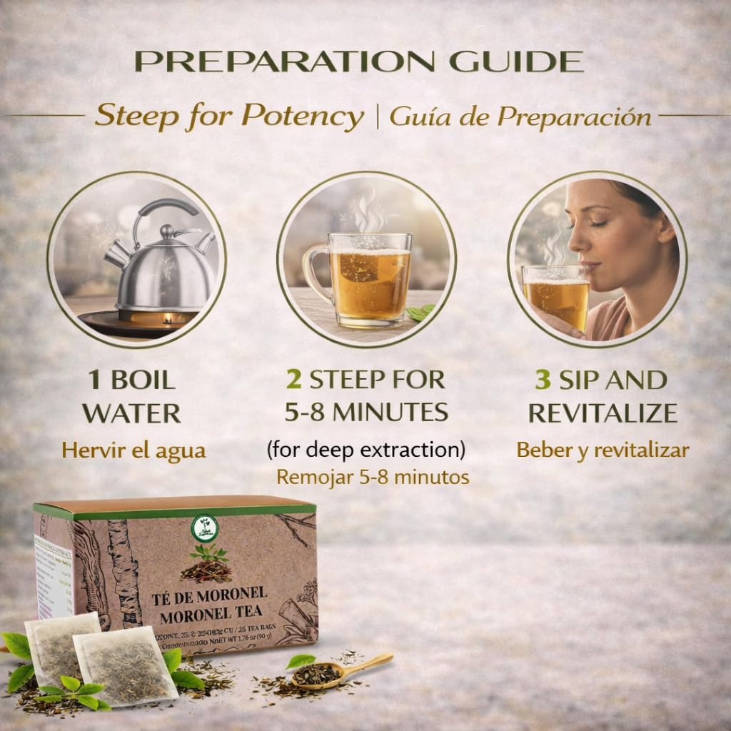Natural Moronel tea for a calming experience