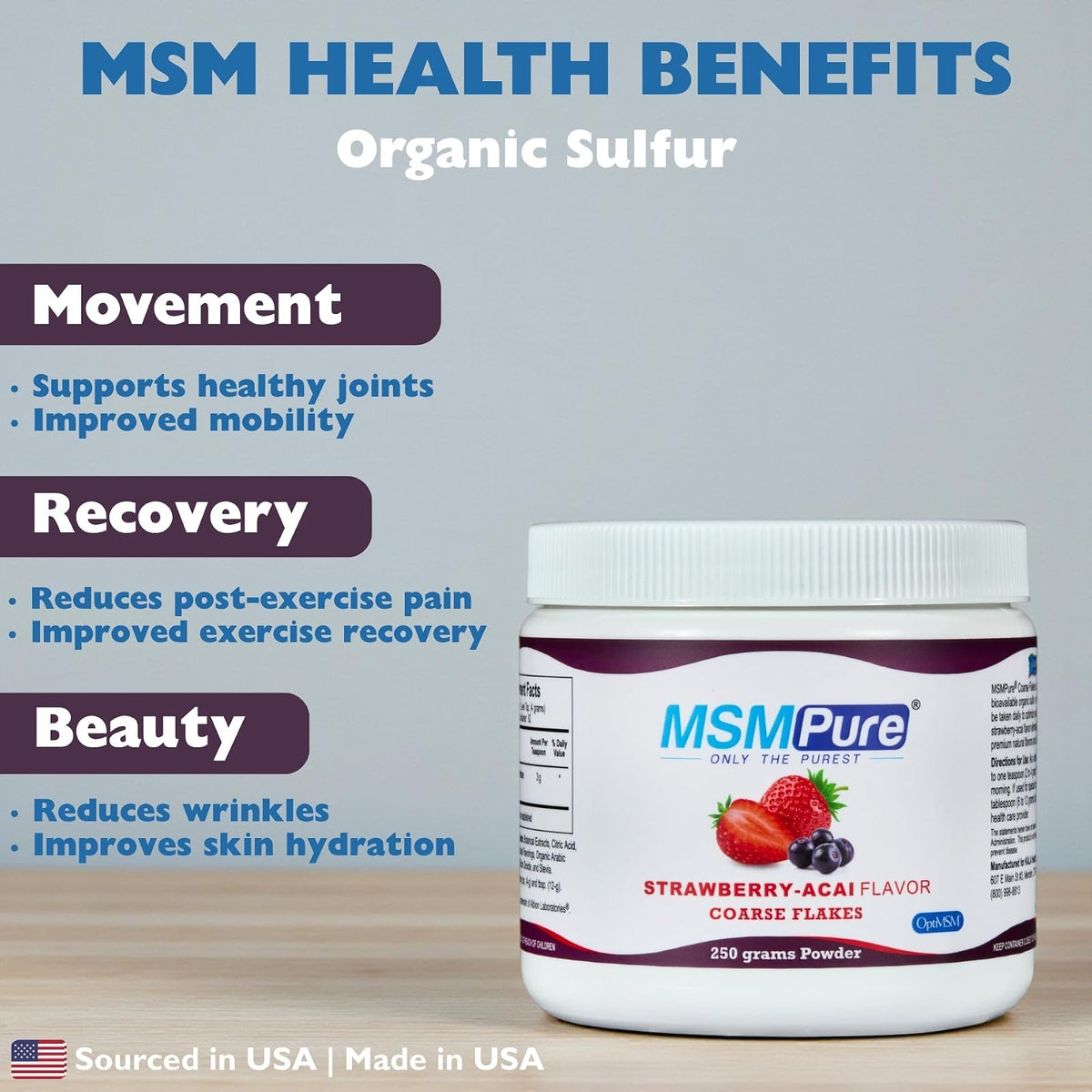Natural MSM for better sleep