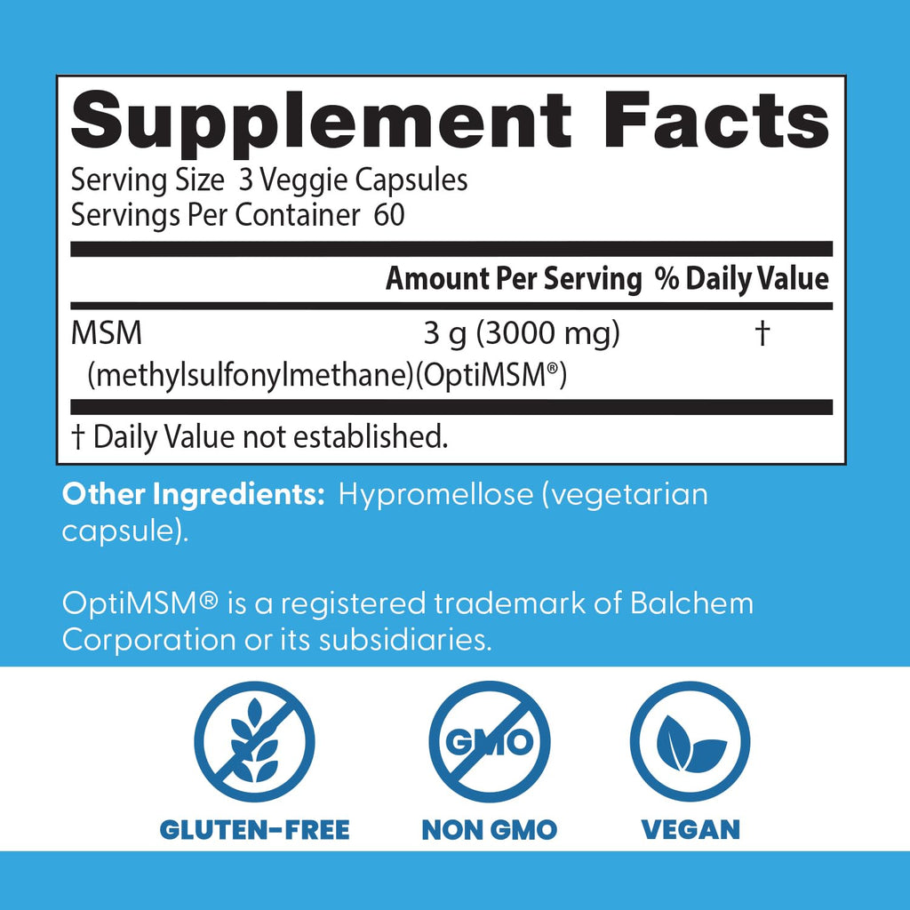 natural MSM for healthy joints