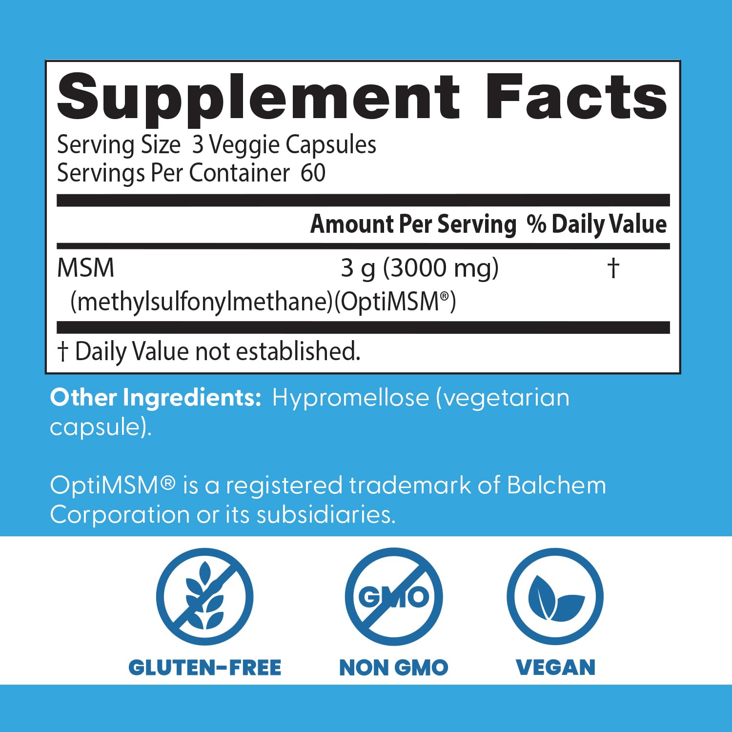 natural MSM for healthy joints