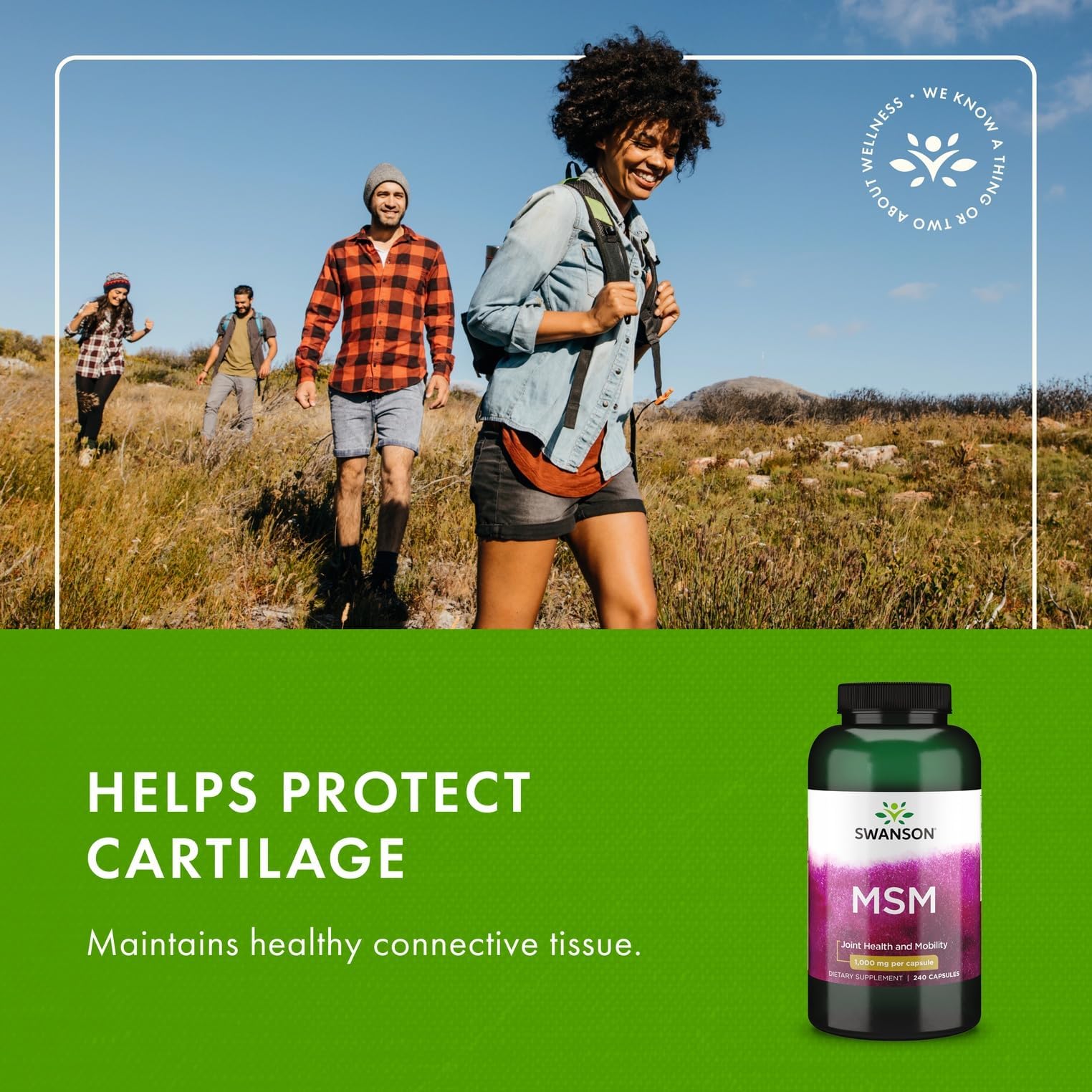 Natural MSM for improved joint flexibility
