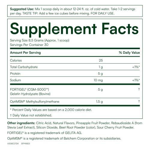 natural MSM powder for recovery
