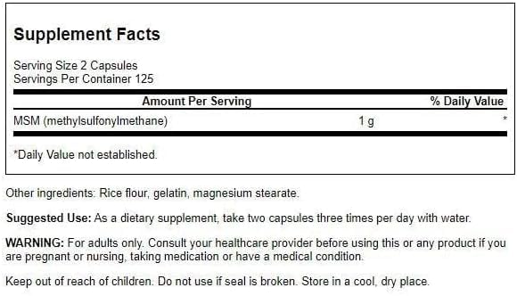 natural MSM supplement for better sleep