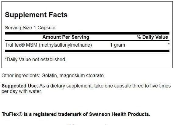 natural MSM supplement for better sleep