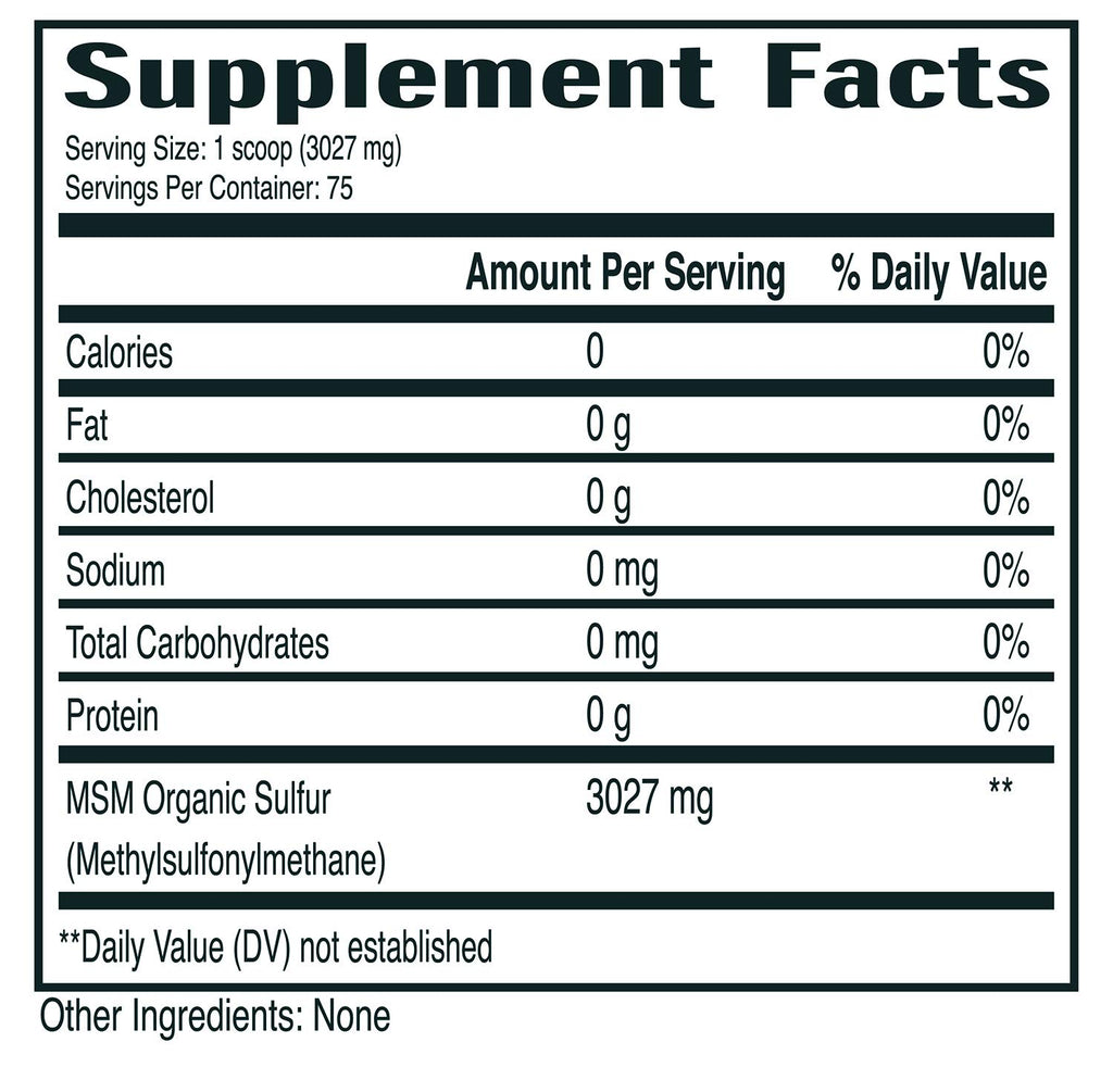 natural msm supplement for wellness