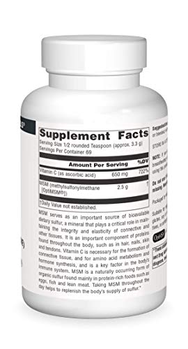 natural MSM with Vitamin C benefits