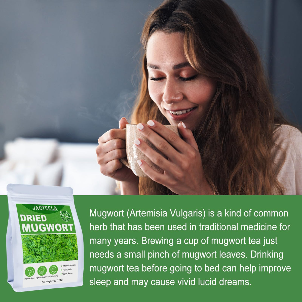 natural mugwort tea for sleep