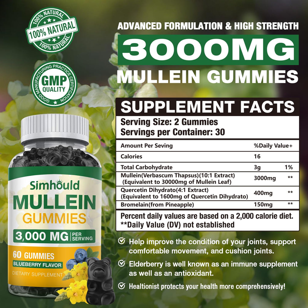 natural mullein gummies for wellness