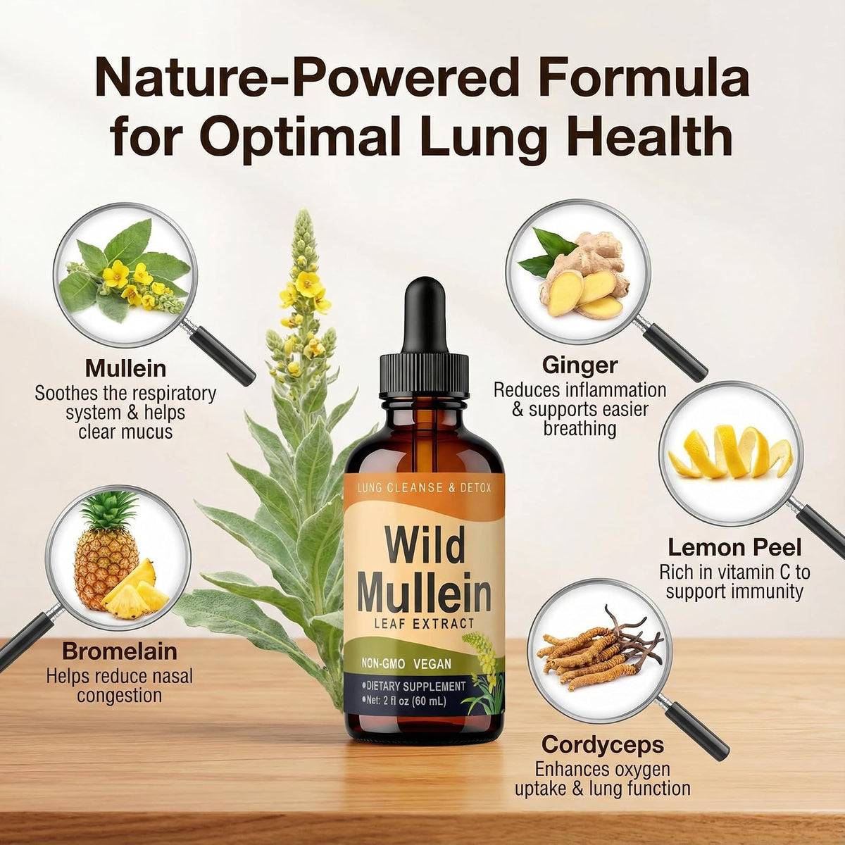 Natural Mullein leaf extract benefits