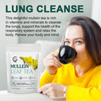 natural mullein leaf herbal infusion