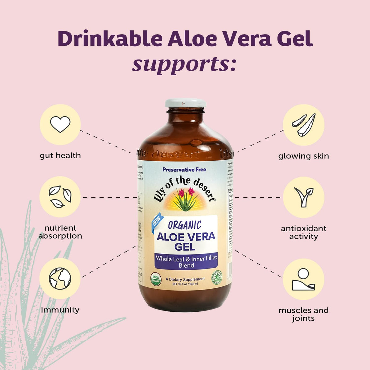natural multivitamin aloe drink