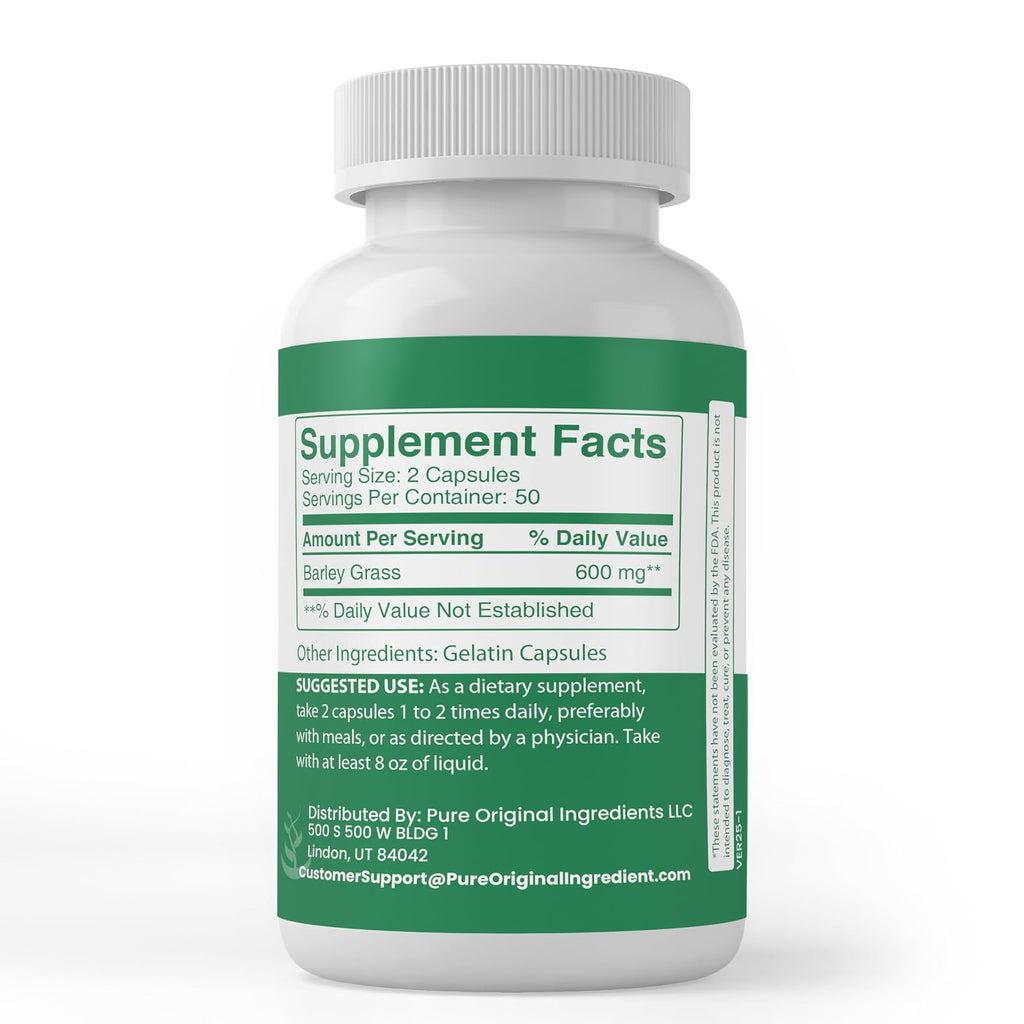 natural multivitamin barley grass supplement
