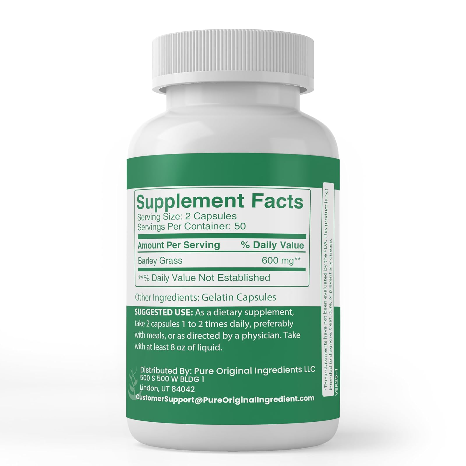 natural multivitamin barley grass supplement