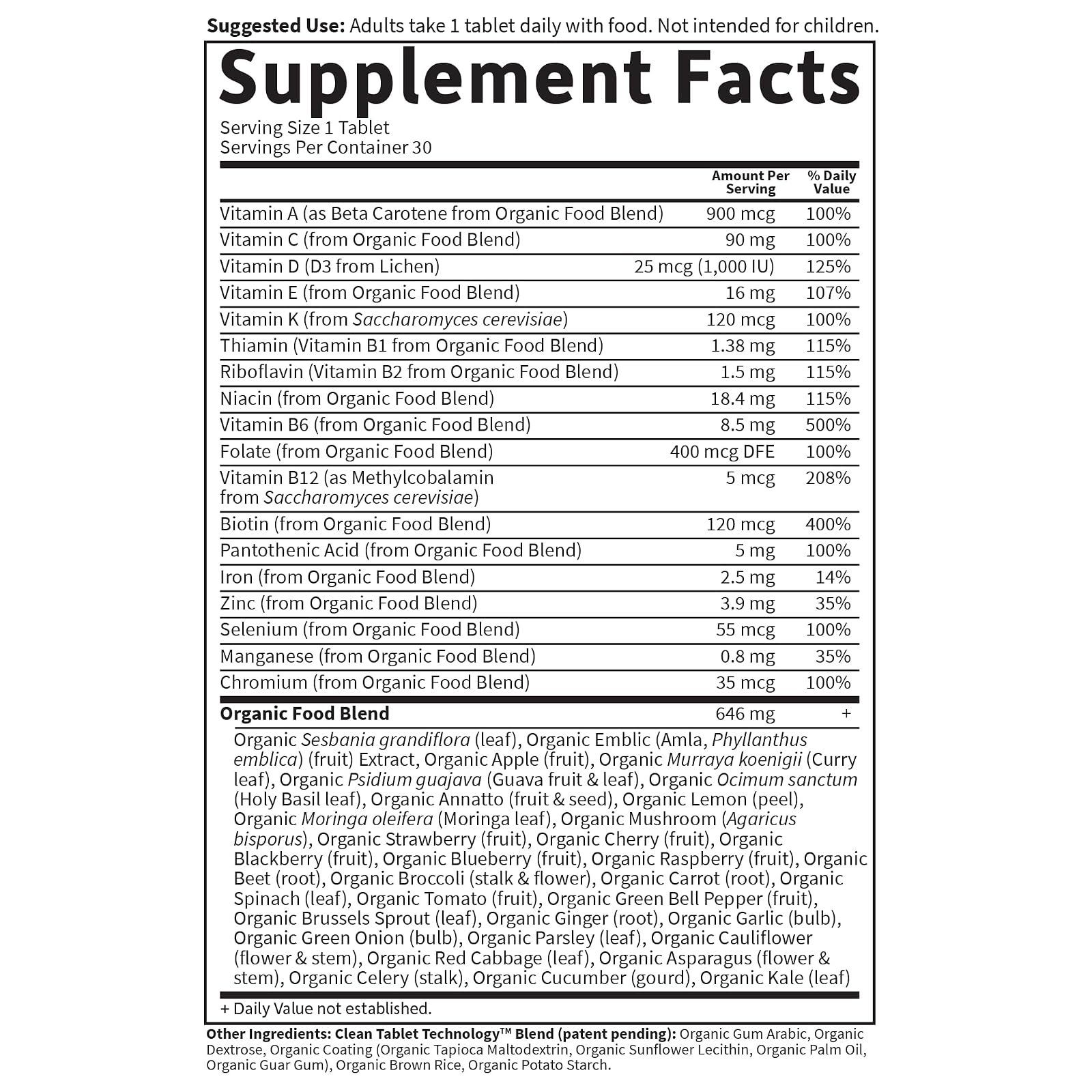 natural multivitamin for active women