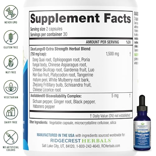 Natural multivitamin for optimal lung function