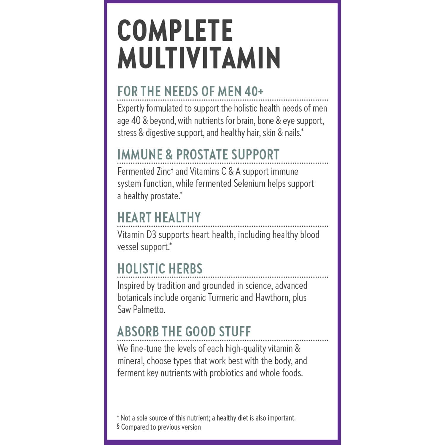 natural multivitamin for overall vitality