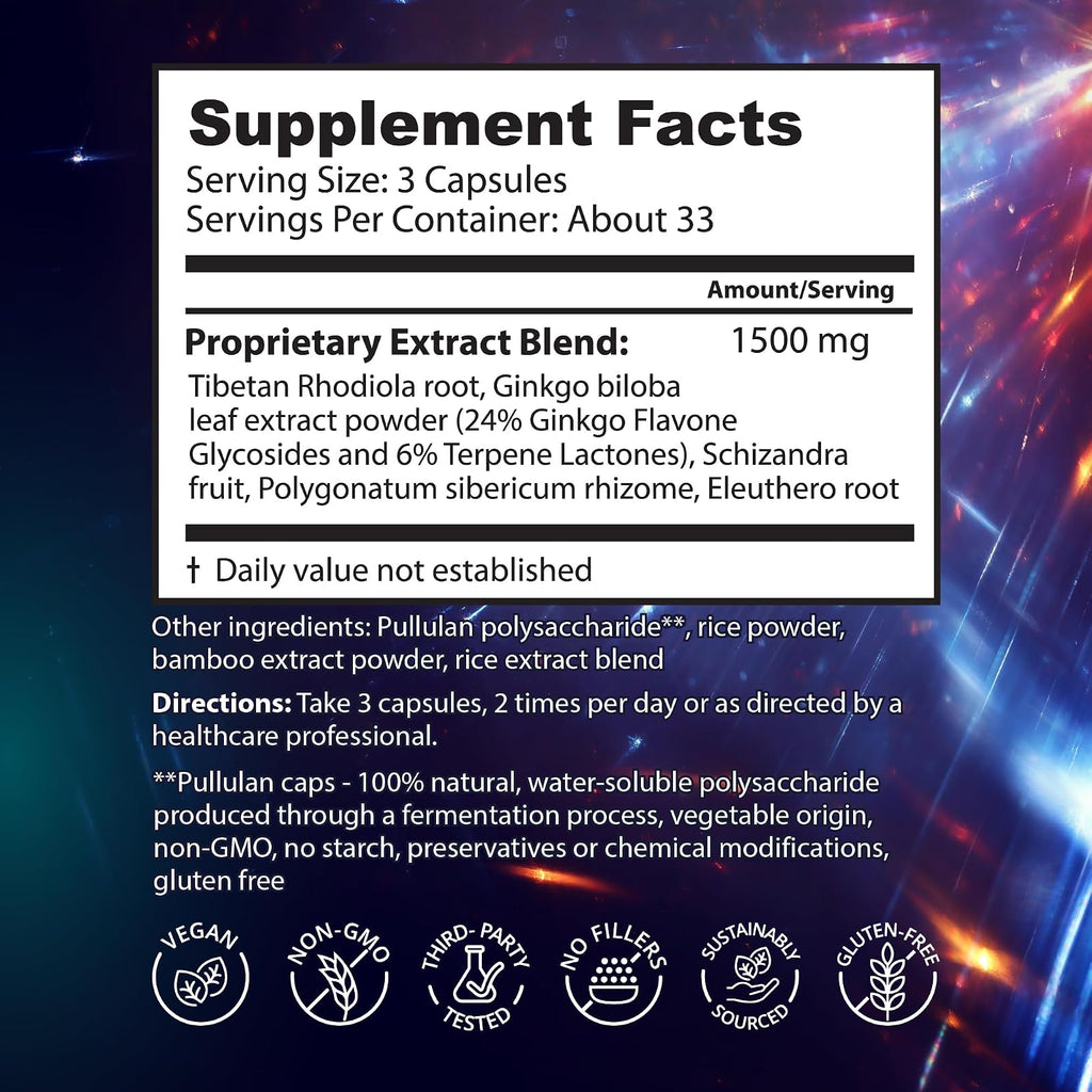 Natural multivitamin for stress relief