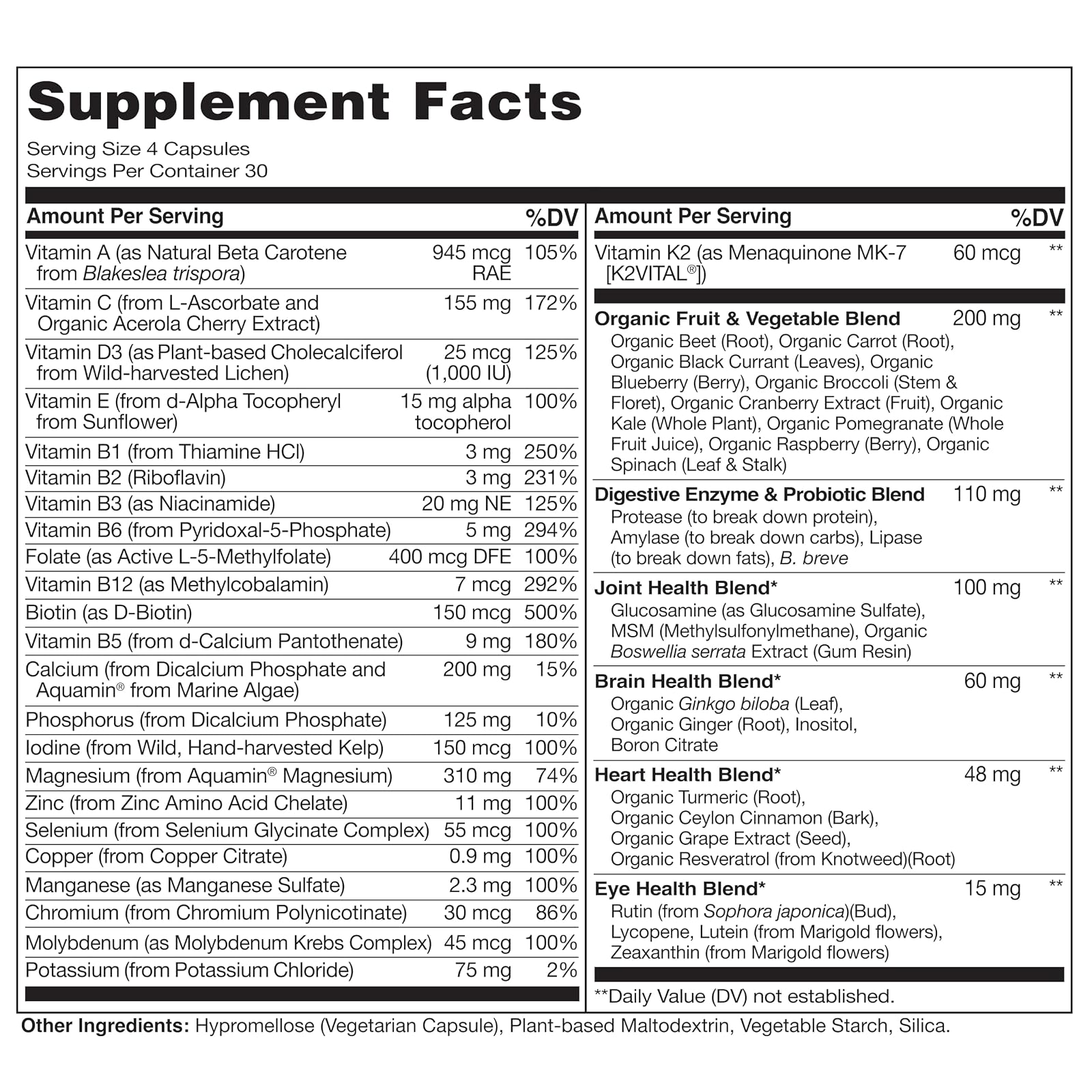 natural multivitamin for women's health