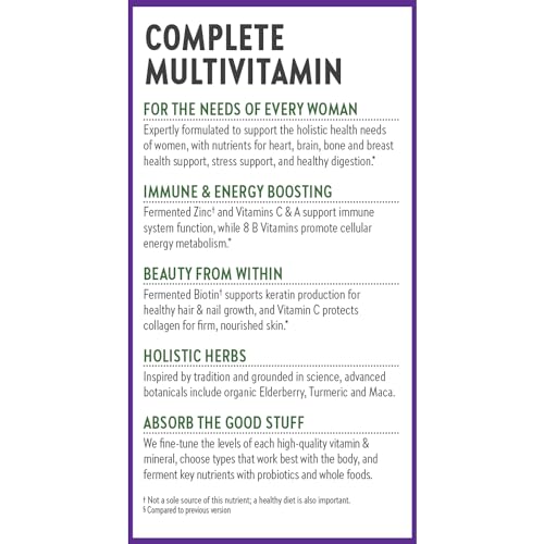 natural multivitamin for women's vitality