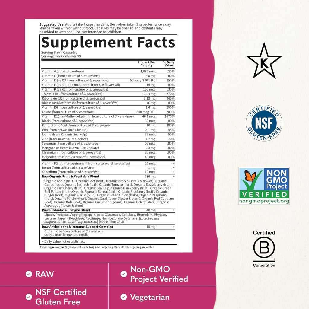natural multivitamin for women's wellness