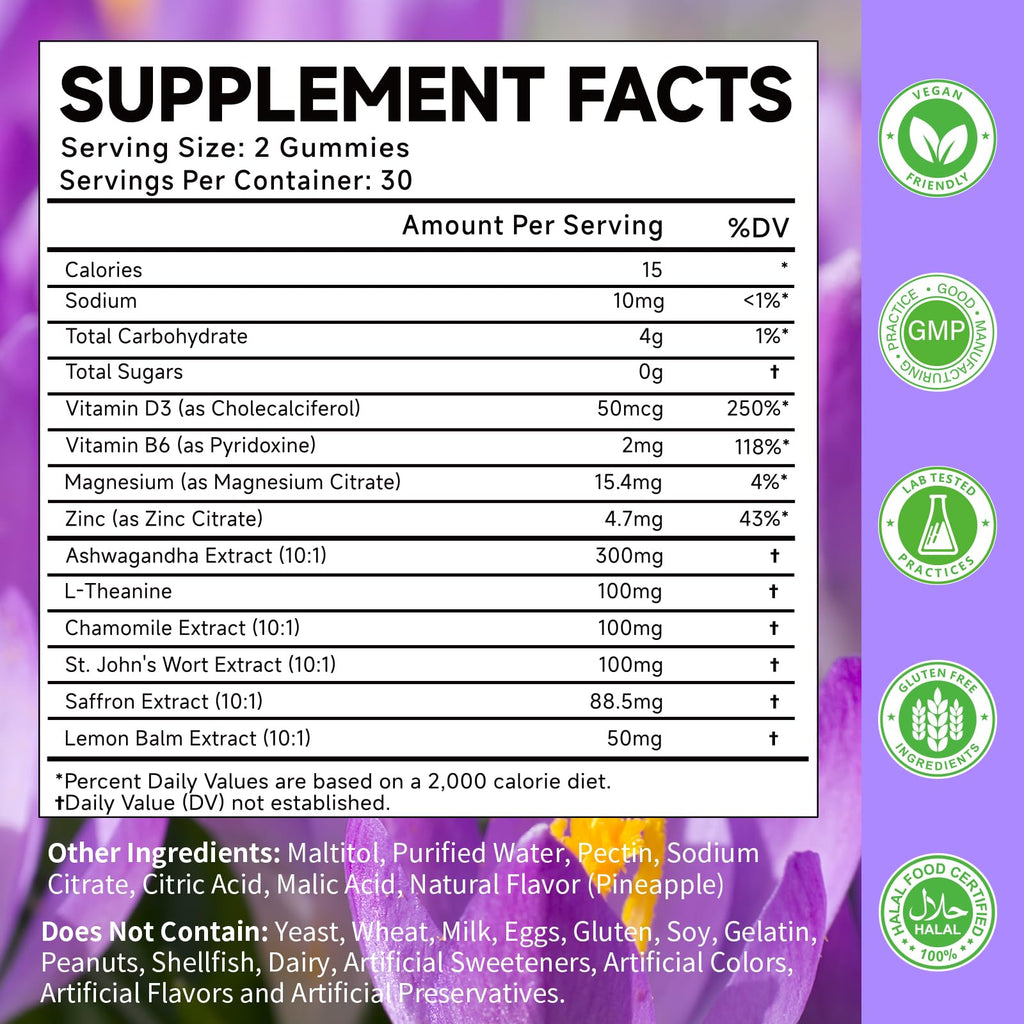 Natural multivitamin gummy for women