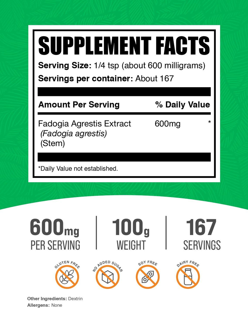 Natural multivitamin powder for energy