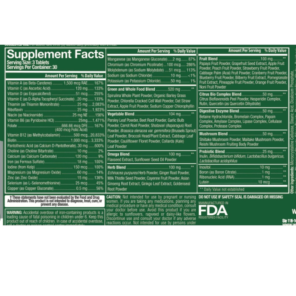 natural multivitamins for active lifestyle