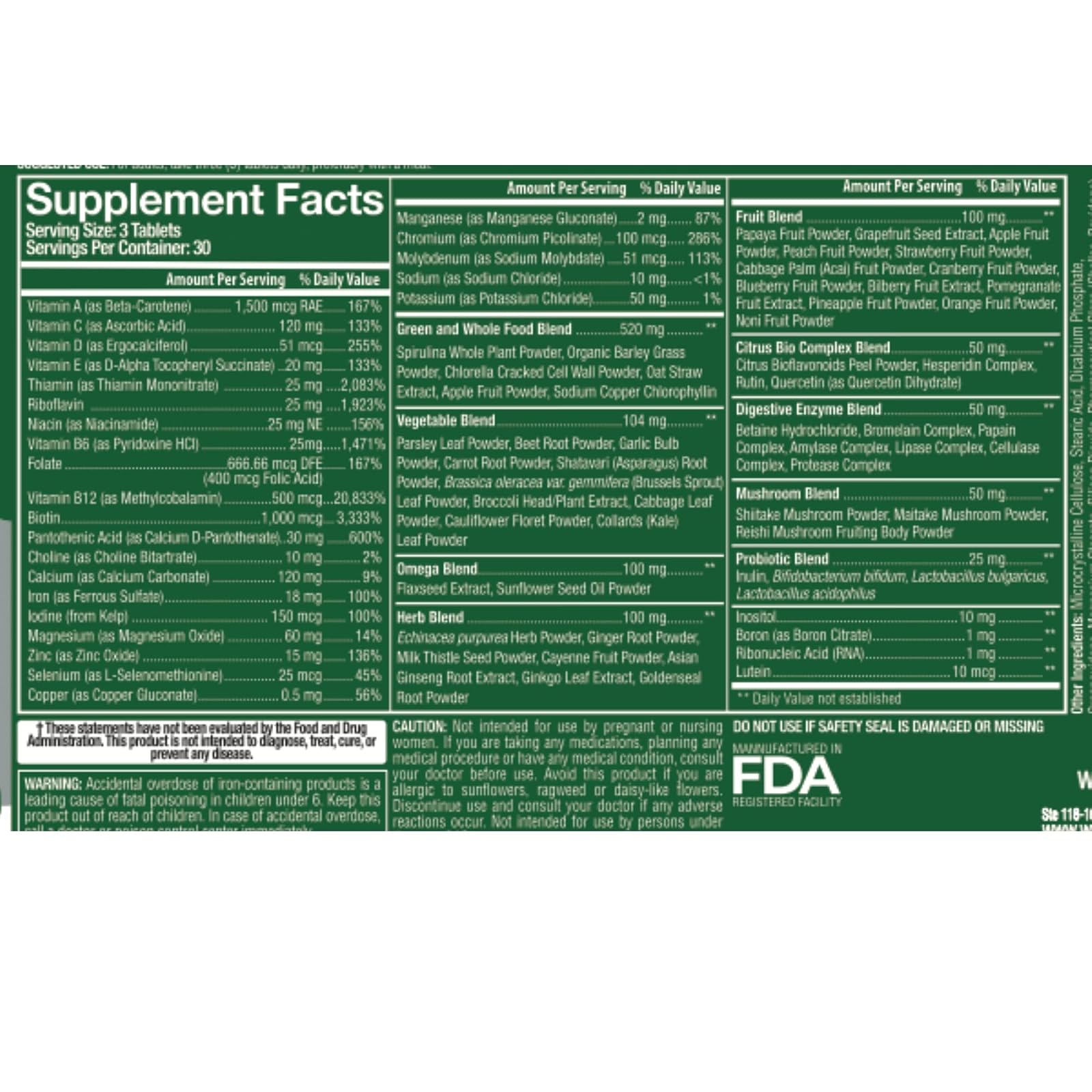 natural multivitamins for active lifestyle